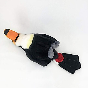 TAMMYFLYFLY Realistic Toucan Bird Stuffed Animal Plush Toy 13.78" Plush Toy Gifts for Kids Birthday Christmas