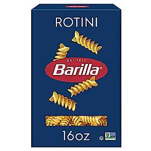 Barilla Rotini Pasta, 16 oz. Box - Non-GMO Pasta Made with Durum Wheat Semolina - Kosher Certified Pasta