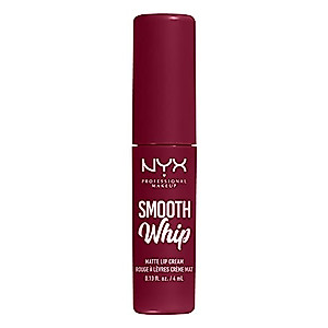NYX PROFESSIONAL MAKEUP Smooth Whip Matte Lip Cream, Long Lasting, Moisturizing, Vegan Liquid Lipstick - Chocolate Mousse (Deep Red Brown)