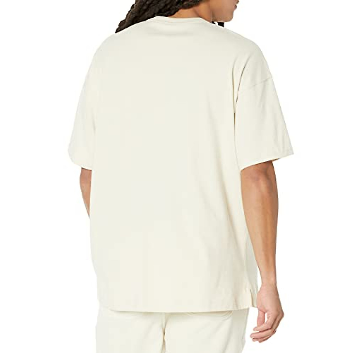 Amazon Aware Men's Oversized Heavyweight Cotton Short-Sleeve T-Shirt, Beige, 3X-Large