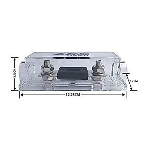ZBSJAKU 0/2/4/8 Gauge AWG 150 Amp ANL Fuse Holder Wire Inline Fuse for Car Audio (150A) (2 Packs)