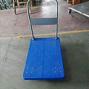 Generic Carts,Platform Truck, Warehouse Garden Garage Workshop Folding Heavy Flat Bed Transporter Trolley/a