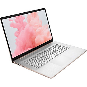2022 HP Pavilion Laptop, 17" HD+ (1600 x 900) LED Display, AMD Athlon Silver Processor, Radeon Graphics, 16GB RAM, 1TB PCIe SSD, Fingerprint Reader, Wi-Fi 6, BT 5.0, Windows 10, Rose Gold (Renewed)