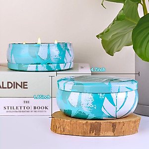 Citronella Candles Outdoor,3 Wick Large Citronella Candle for Patio, Soy Wax Lemongrass Candles Pack of 3, Scented Candles for Indoor Outdoor Garden Backyard Camping Summer Vacation