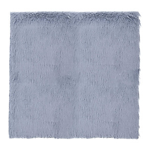 DMiotech 30"x30" Pale Blue Faux Fur Square Fabric, Fluffy Faux Fur for Crafts, Gnomes, Animal Costumes, Cushions