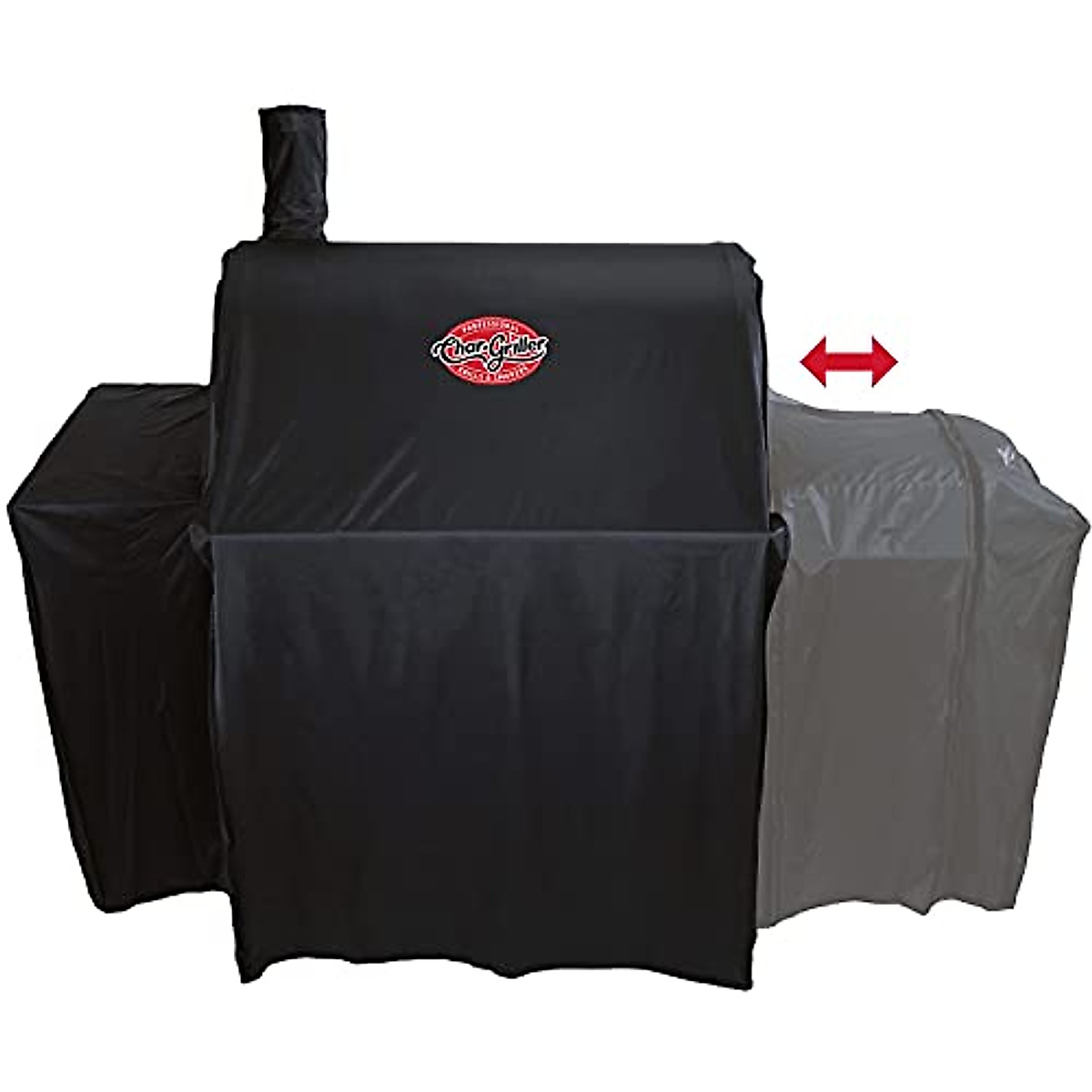 Char-Griller 5555 Grill Cover, Fits Models: 3018, 2121, 2222, 2828, 2727, 2929, 1224, E1224, 1329, 1334, Black