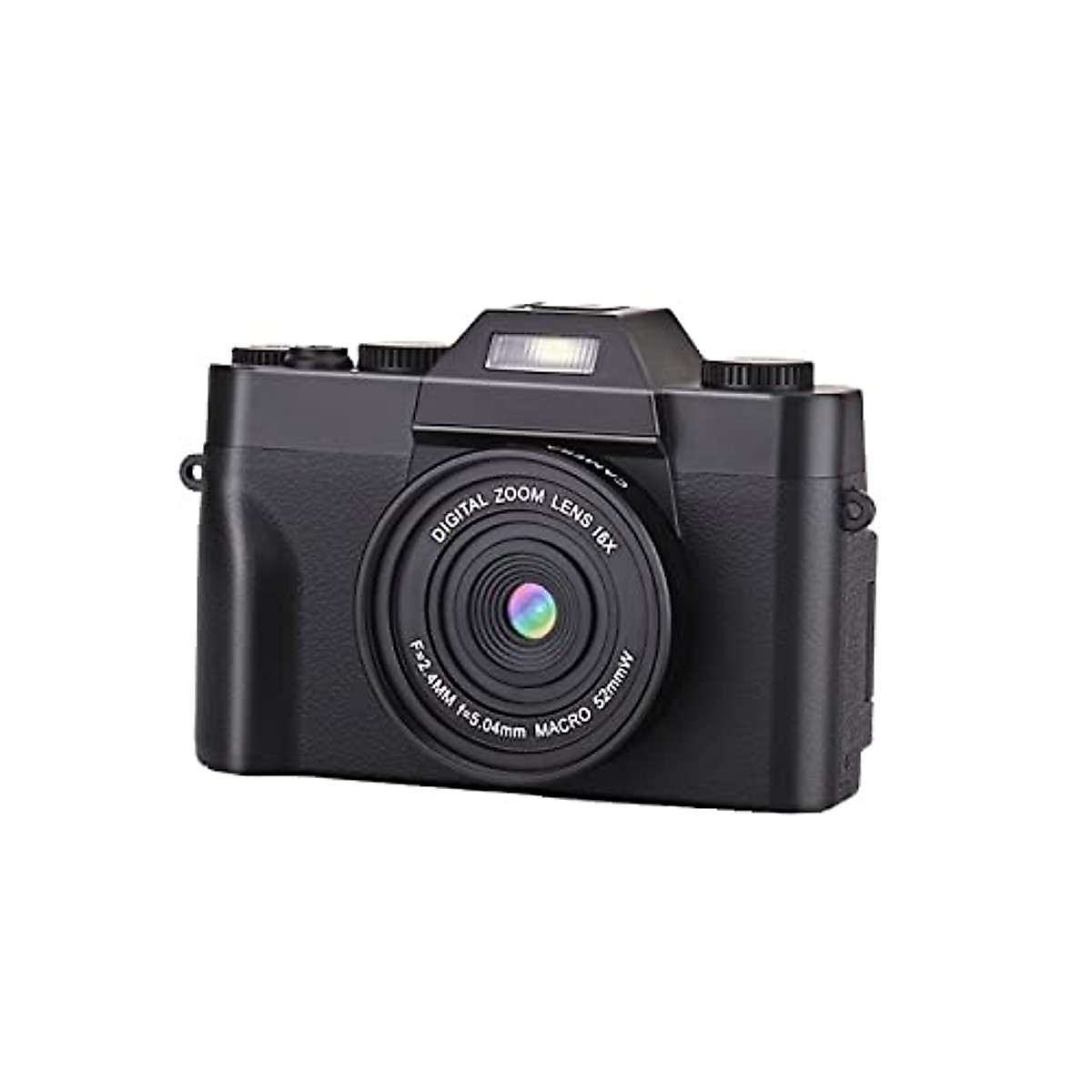 Camera 4K High-Definition Digital Camera Micro Single Retro with WiFi Student Digital Video Camera Vlog with External Lens Digital Camera (Color : Standard Wide Lens)