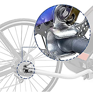 Bike Trailer Hitch for Thule Chariot Bike Trailers Compatible with Thule Chariot Courier Coaster Cadence Axle Mount Bicycle Trailer Strollers (Silver)