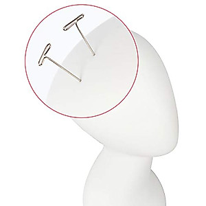 A1 Pacific Mannequin Wig Head Shoulder Female Male Bust Display Hair Hat Mask AB-W (Matte White)