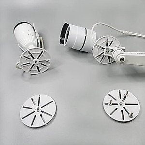 compcctv Waterproof Universal CCTV Security Camera Mounting IP Camera Bracket,ABS Indoor Outdoor Wall Ceiling Mount Holder Stand Monitor Rotary Bracket 2 Pack