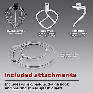 Instant Stand Mixer, 400W 6-Speed Lightweight Electric Mixer, 6.3-Qt Stainless Steel Bowl with Handle, From the Makers of Instant Pot, Includes Whisk, Dough Hook, Mixing Paddle, and Splash Guard