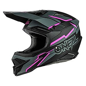 O'Neal 0627-431 3SRS Adult Helmet Voltage, Black/Pink, XS