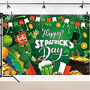 St. Patricks Day Party Supplies Decorations, Happy St. Patricks Day Backdrop, St. Patricks Day Banner Decorations, St. Patricks Party Backdrop, St. Patrick's Day Party Banner, St. Patrick's Background
