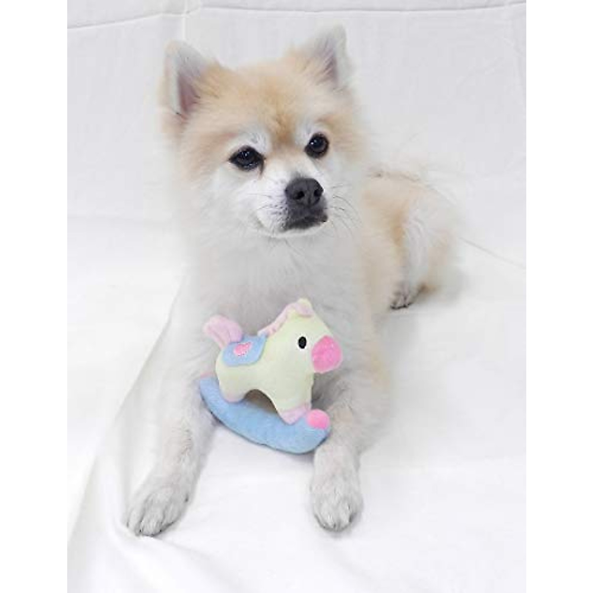 Rocking Horse Pet Plush Toy for Small Dogs Funny Squeaky Toys Pet Dog Teeth Puppy Chew Sound Novelty for Small Dogs Plush Dog Toys