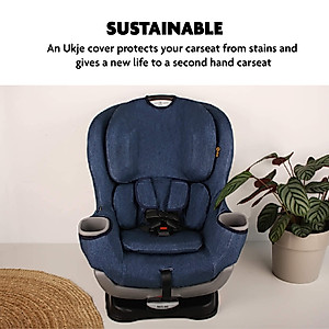 UKJE Liner Car Seat Cover Compatible with Graco Extend2Fit Convertible Car Seat, CPSC Standard Compliant, Toddler & Child Protector, Car Seat Cover Liner, Washable Car Seat Cover - (Blue)