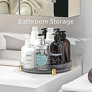 360 Roating Makeup Vanity Countertop Organizer, Spinning Base Organizer for Spices, Decoratice Rack Trays for Kitchen, Cosmetic, Perfume Storage