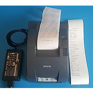 TM-U220B, Impact, two-color printing, 6 lps, Serial interface only, Power supply, Dark gray