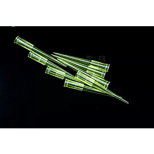 TYQILIN 200 μL Universal Pipette Tips Bulk, Yellow, DNase/RNase Free Pk x 1,000 ea/bag