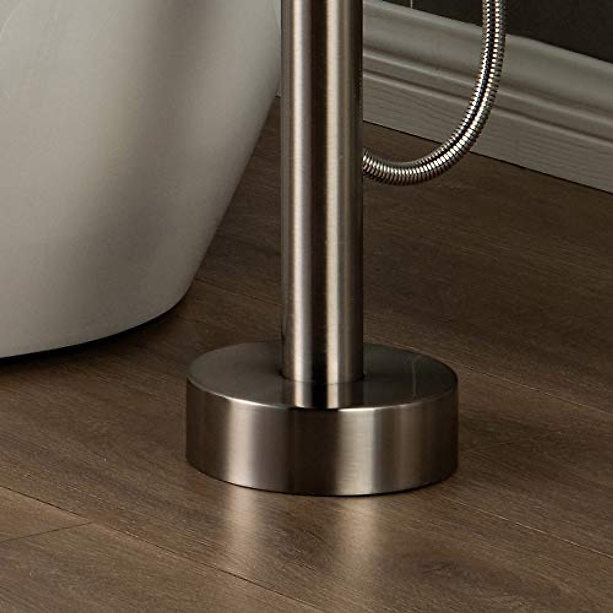 Woodbridge F-0001 Freestanding Bathtub, Brushed Nickel