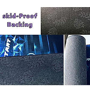 CAFCIOYG Game Area Rugs HD Green Graffiti Gamepad Controller Carpet Gaming Rugs for Boy's Bedroom Decor Living Room Gamer Room Mat Game Theme Home Décor, 59 in x 39 in