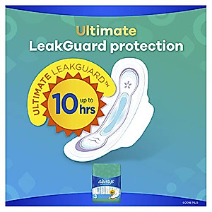 Always Ultra Thin Size 3 Extra Long Super Pads with Wings Unscented, 28 Count