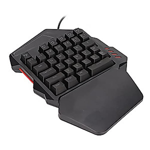 Ruining One Handed Gaming Keyboard, Ergonomic Button Layout Gaming Keypad for Vista for Win 2000 for Win XP