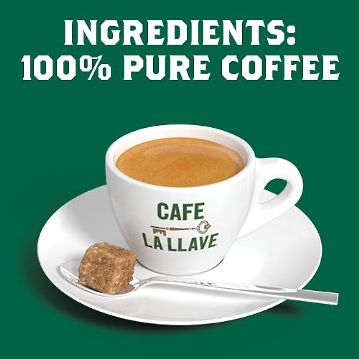 Cafe La Llave Espresso Capsules, Intensity 11-Recylable Coffee Pods (80 Count) Compatible with Nespresso OriginalLine Machines