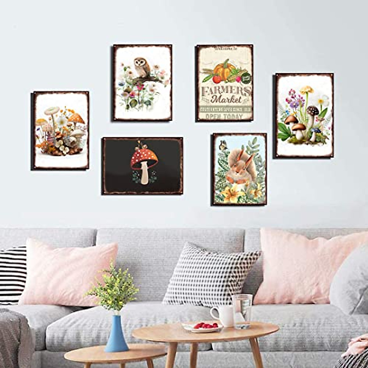 Wall Decor Vintage Style Metal Tin Sign Deer Iron Painting what A Wonderful World Room Decor Bathroom Decor Bedroom Decor Classroom Decor Art Tin Signs 5.5x8 Inch On Father'S Day National Day