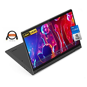 Lenovo Flex 5 2-in-1 Laptop, 15.6" 4K UHD (3840x2160) IPS 500nits Touch Display, 16GB RAM, 1TB PCIe SSD, NVIDIA GeForce MX450, Intel i7-1165G7, Fingerprint, Type-C, Win 11 Pro, w/Tikbot HDMI Cable