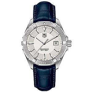 Tag Heuer Men's WAY1111.FC6292 'Aquaracer' Blue Leather Watch