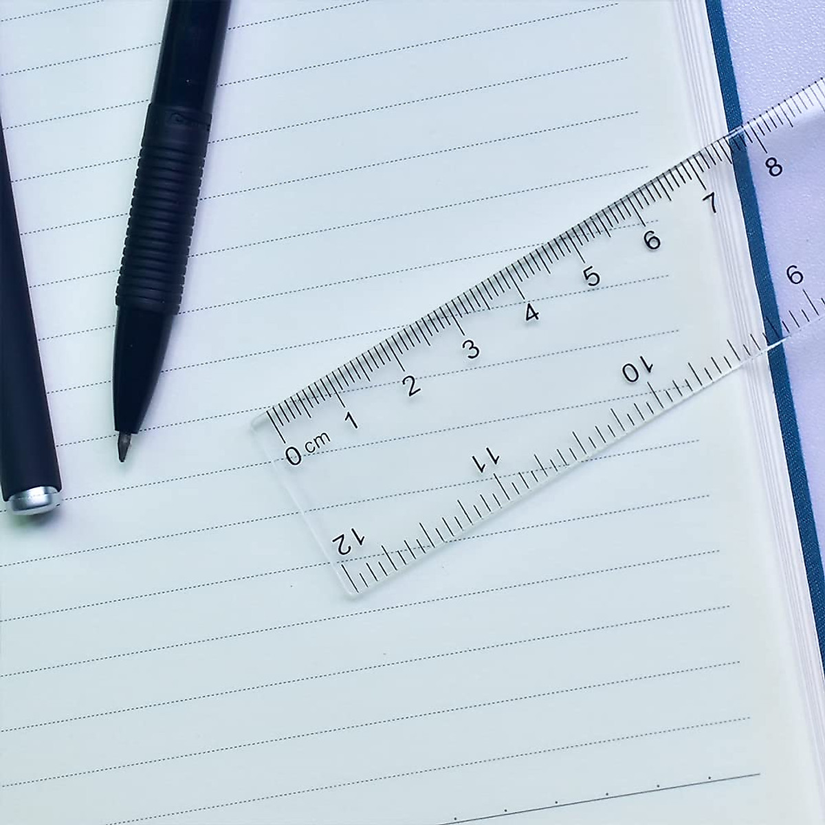 7 Pack Colored Plastic Rulers 12 inch/30cm for School Kids