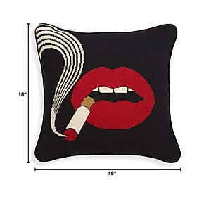 Jonathan Adler Pillow (Lips Smolder)