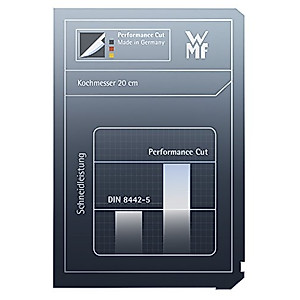 WMF Chef's Knife Spitzenklasse Plus Length 30 cm Blade Length 15 cm Performance Cut Made in Germany Forged Special Blade Steel Seamlessly Riveted Plastic Handle