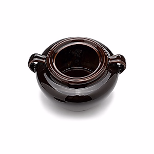 Fox Run 0350 Stoneware Bean Pot, 9.75 inches, Brown