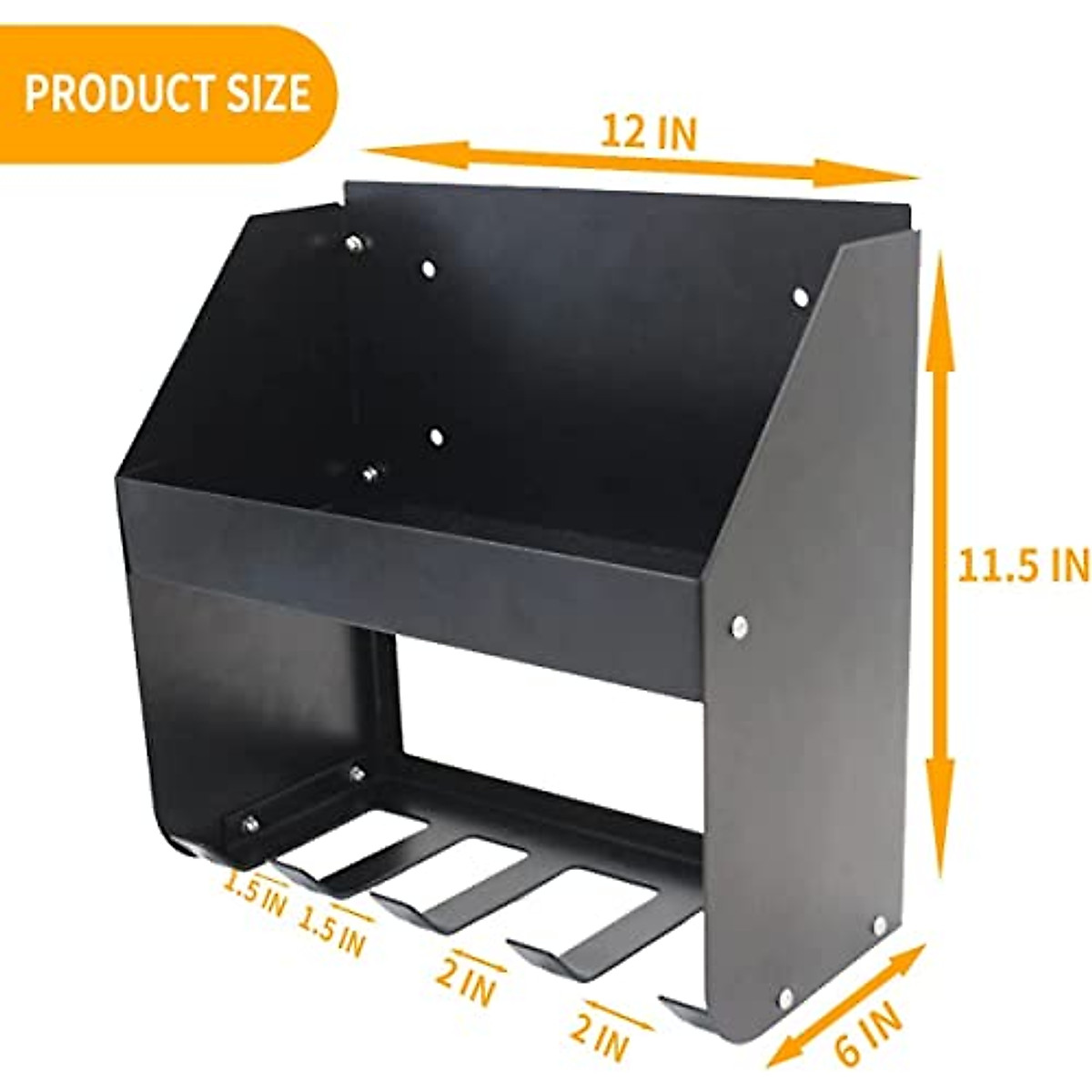 TORACK Drill Tool Organizer, Sturdy Drill Holder Large storage wall mount shelf rack and charging station, solid Garage Organization,Power Tool Storage