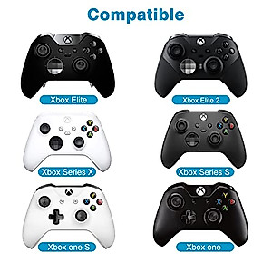 MoKo Green Backlight Keyboard for Xbox One Controller, Xbox Series X/S, Wireless Gaming Chatpad Keypad with USB Receiver&3.5mm Audio Jack, Xbox Accessories for Xbox One/One S/Elite/2 Controller, Black