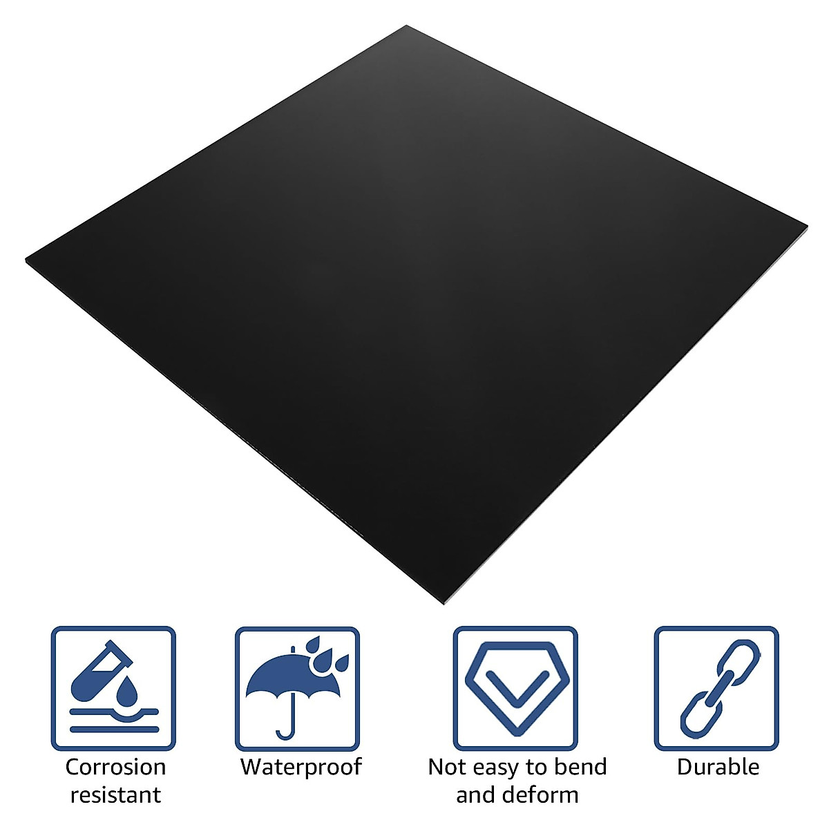 LOYORTY 2PCS 12 x 12 x 1/8(0.12”) Inch Anodized Aluminum Sheet, Black Aluminum Engraving Blanks, 3MM Thin Metal Plates for Laser Engraving, Crafting, DIY, House Decoration