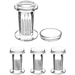 QWORK Coplin Staining Jar, 4 Pack 5 Slide Capacity 60 ml Glass Staining Tank