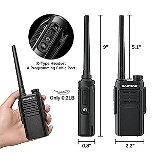 BAOFENG MP31 GMRS Radio Handheld Two Way Radio, Waterproof Rechargeable Walkie Talkies with NOAA Scanning & Receiving, GMRS Repeater Capable, 2-in-1 Type-C Charging Cable, Earpieces, 2 Pack