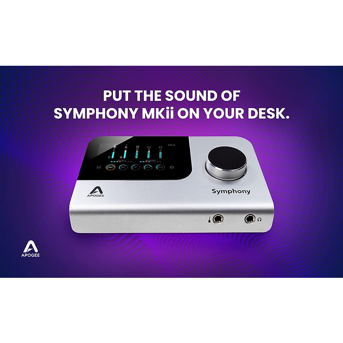 Apogee Symphony Desktop - Pro Audio Interface with Touch-Screen Display, Headphone Amp with Phantom Power for Recording, Live-Stream & Podcast, works with Mac, PC, iPhone, and iPad