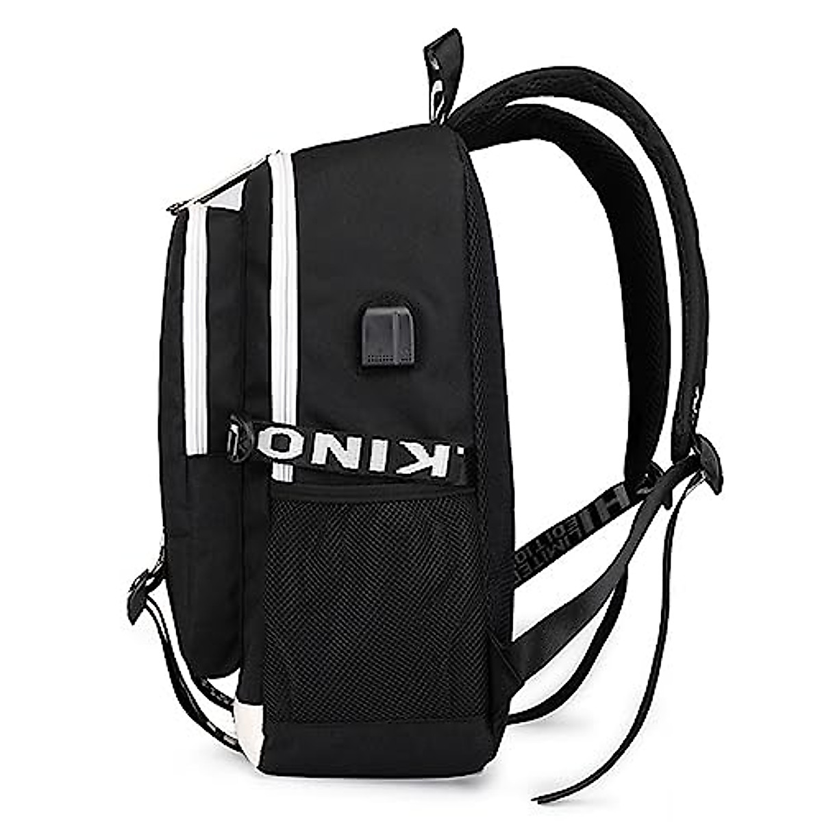 FSRONGXI 17Inch Bankugo Backpack Toga Laptop Backpacks Large Casual Daypack Anime Backpack with USB Charging Port (A)