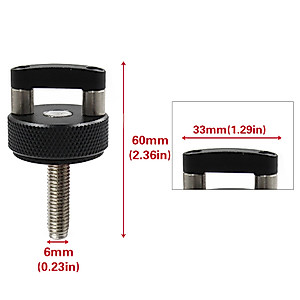 Sewtanc Hard Top Quick Removal Fastener Thumb Screw Nuts Tie-Down D-Rings For Compatible Jeep Wrangler TJ JK 2007-2022(black)