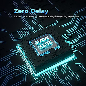 KYSONA Wireless Gaming Mouse Ultralight 55g, 3395 Lag-Free Sensor, 26K DPI, HUANO Switches, 80Hrs Long Battery Life, 6 Programmable Button for PC, 3 Modes (2.4G/Wired/BT), Win with M600, White