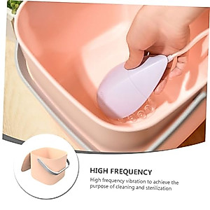 CANIGHT 1pc Sonic Cleaner Tiny Washing Machine Power Tools Fruit Cleaning Device Mini Portable Washer Mini Washer for Clothes Portable Laundry Machine Power Washer Plastic Pink