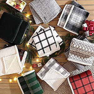 Eddie Bauer - Throw Blanket, Reversible Sherpa Bedding, Warm & Lightweight Home Decor for Colder Months (Alpine Fair Isle, Throw)