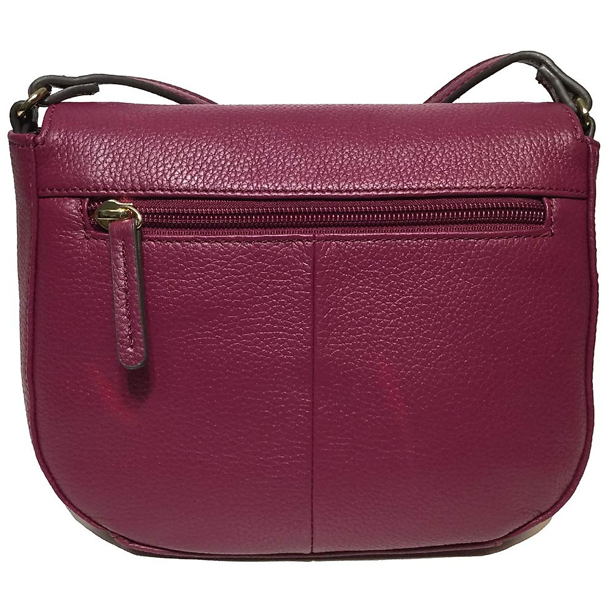 Tignanello Lillie Saddle Cross Body W/RFID Protection, Garnet