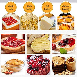 NAWOVAO Butter Knife Stainless Steel Butter Spreader, 4 Pack 5.7 inch Breakfast Spreads for Cheese and Condiments