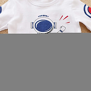 RELABTABY Infant Baby Boy Clothes Astronaut Print Romper Jumpsuit Bodysuits Outfits Onesies Spring and Autumn
