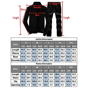 Lavnis Men's Casual Tracksuit Long Sleeve Running Jogging Athletic Sports Set Gray M