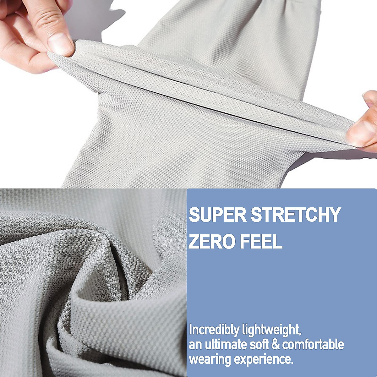 SayWow UV Sun Protection Arm Sleeves for Women Loose-Fit UPF 50+ Cooling Skin Protective Cover, Grey, Free size, USAG-1